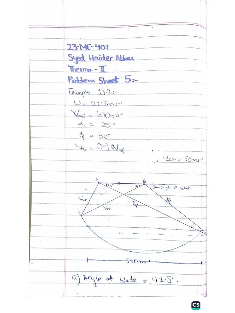 Problem Sheet 5 (23me407) | PDF