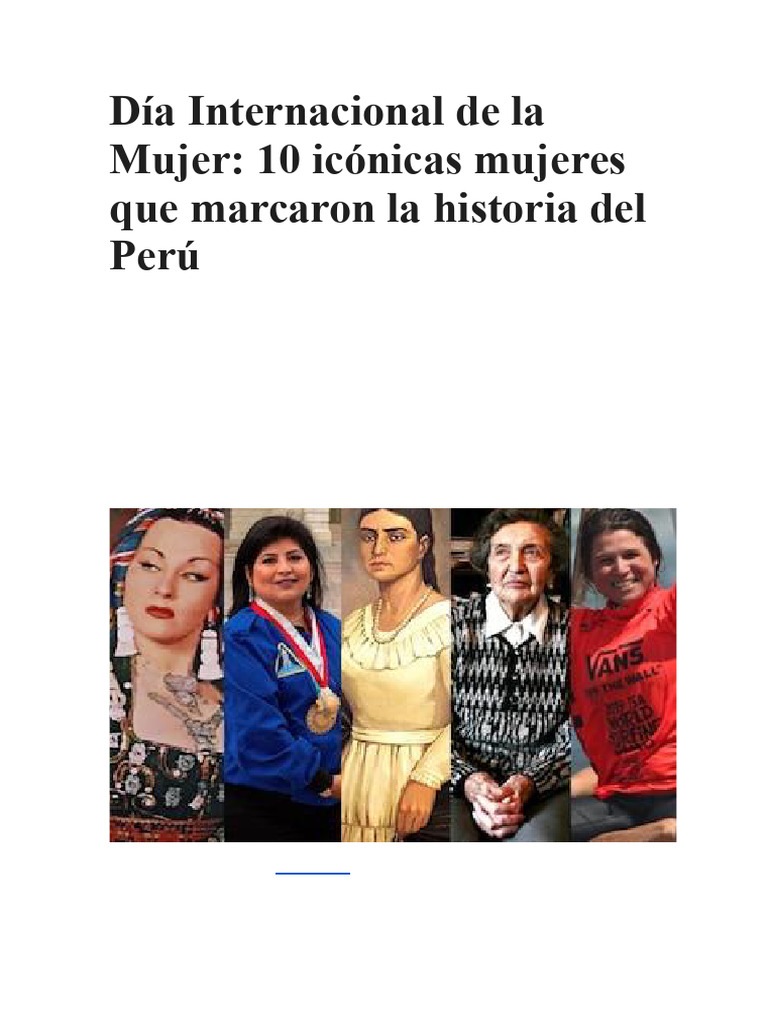 Día Internacional de la Mujer, 10 icónicas mujeres que marcaron la ...