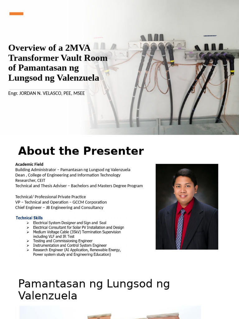 Overview of a 2MVA Transformer Vault Room of | PDF | Manufactured Goods ...