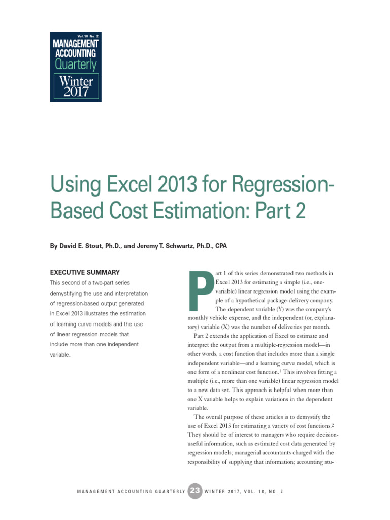 MAQ Winter 2017 Stout Part 2 | PDF | Coefficient Of Determination | Regression Analysis