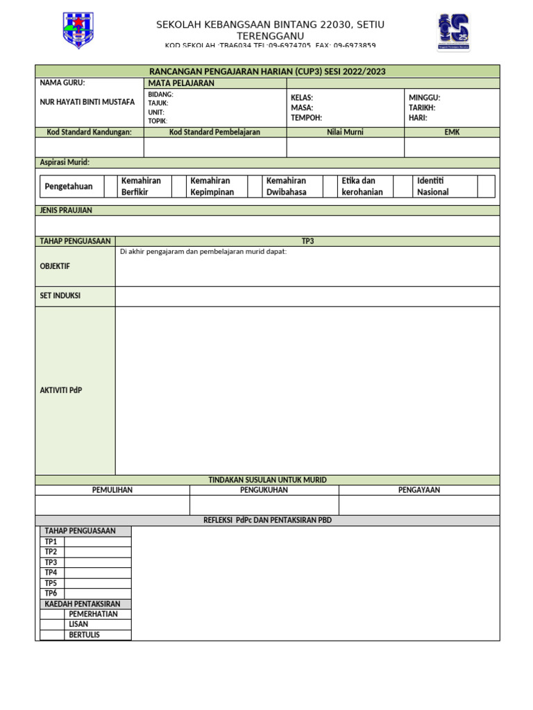 RPH Cup-Mt T4 (Tapak) | PDF