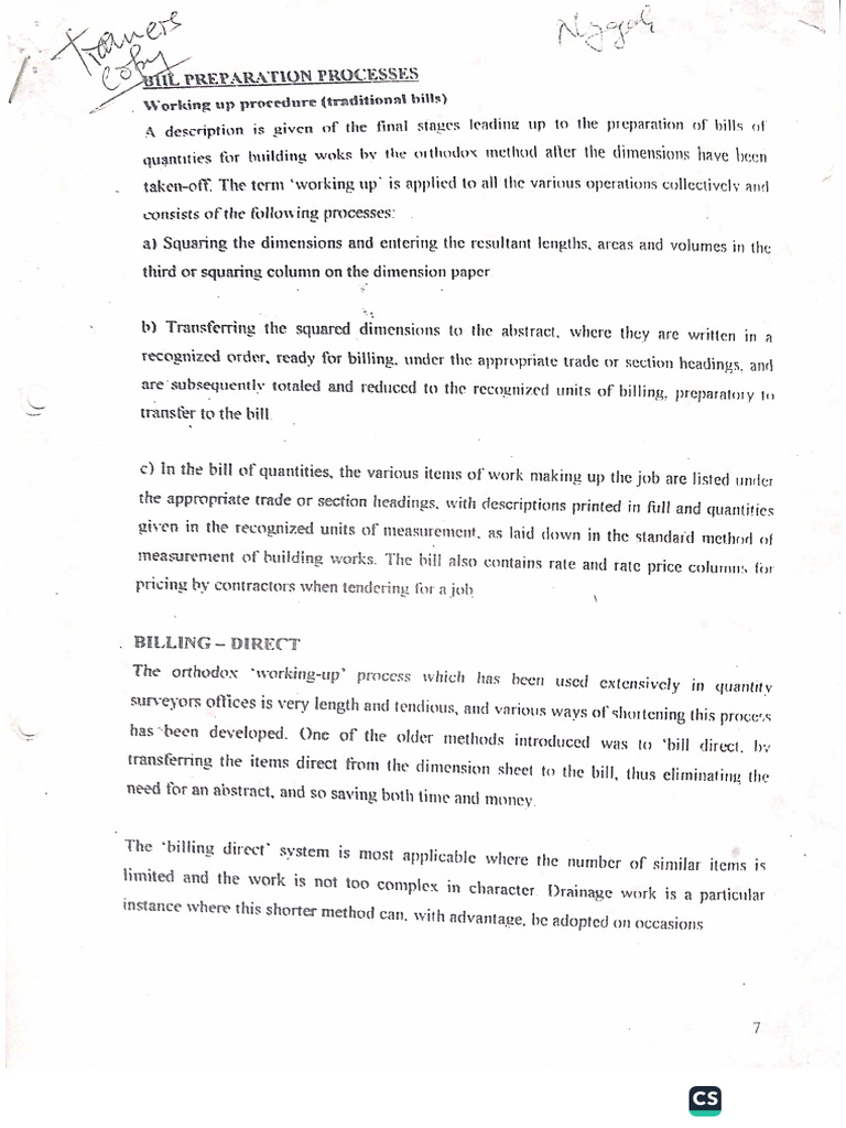 Bill Preparation Process | PDF