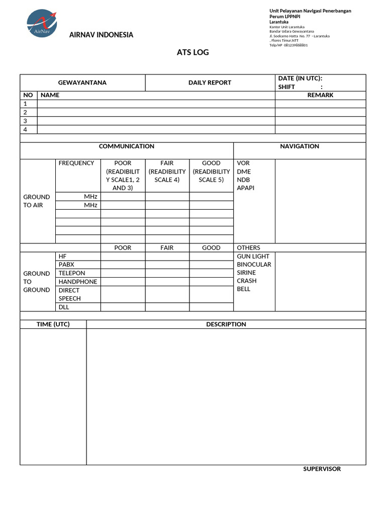 Ats Log Book Lka | PDF