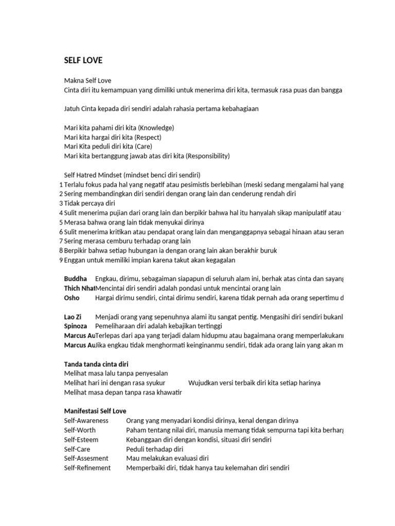 Self Love | PDF