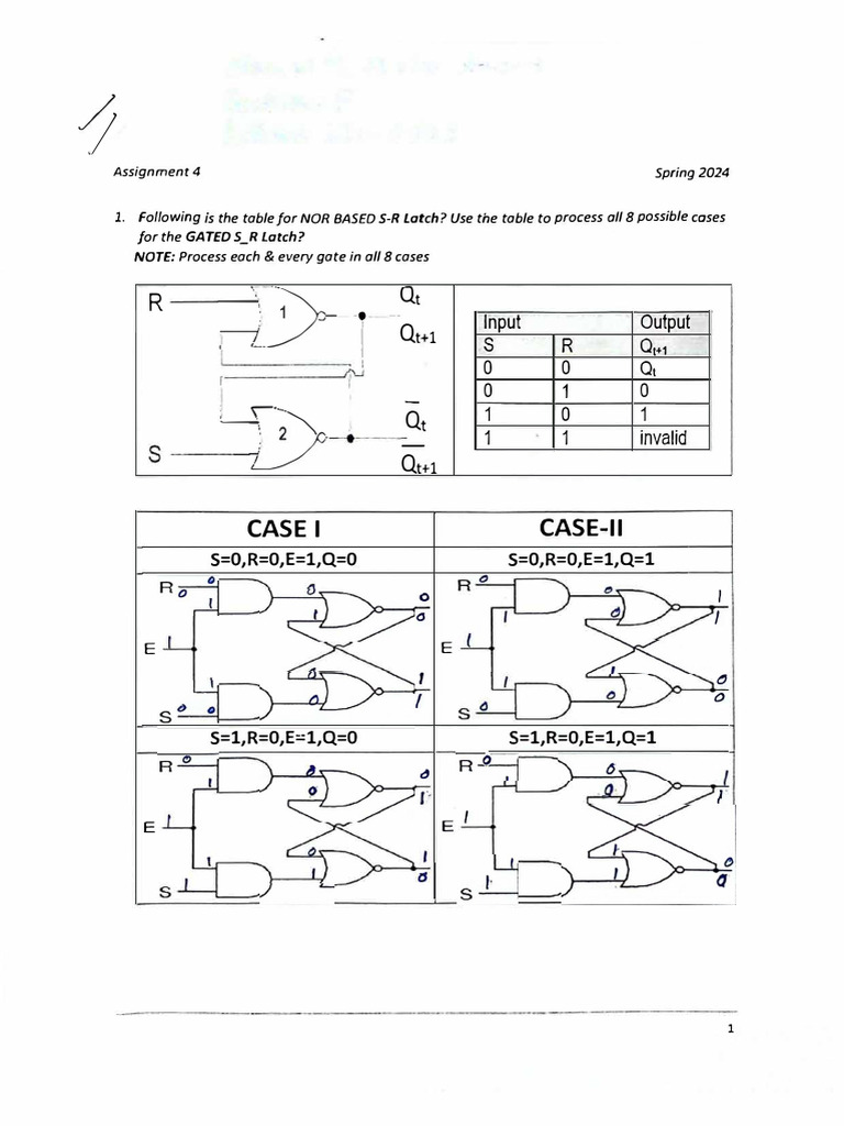 DLD Assignment 4 Solution | PDF | Digital Electronics | Integrated Circuit