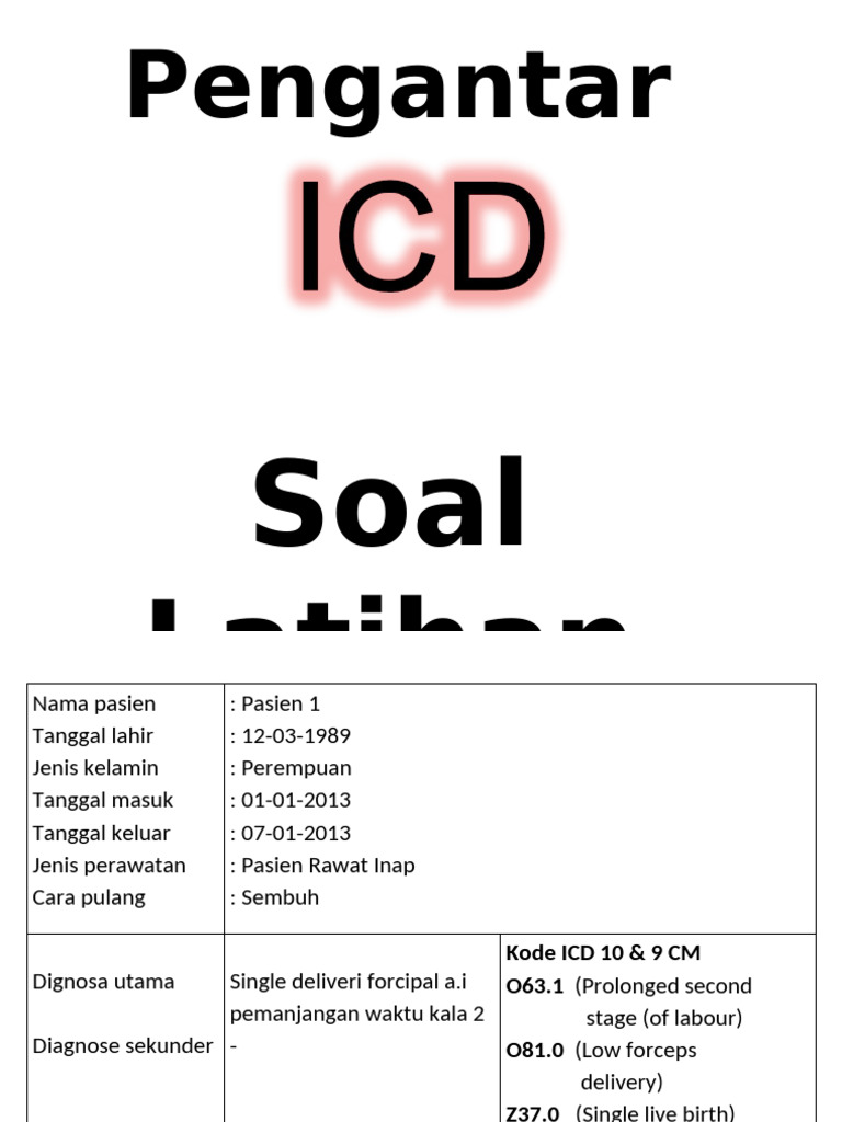 Soal Latihan ICD | PDF
