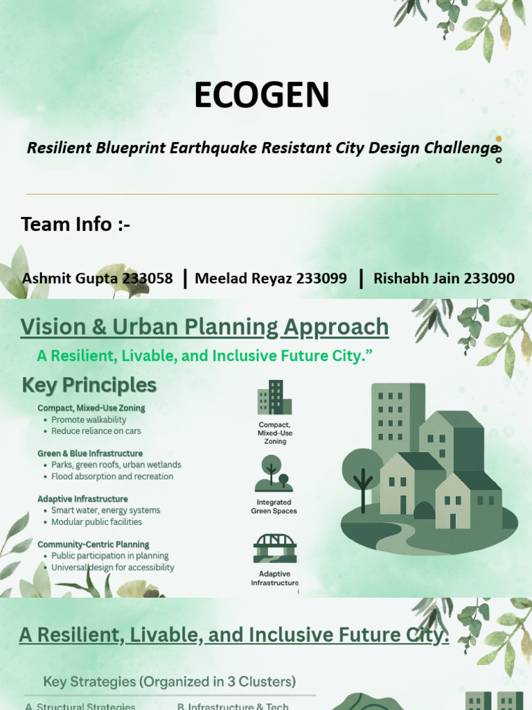 Earthquake-Resistant City Design Guide | PDF | Earthquakes | Infrastructure