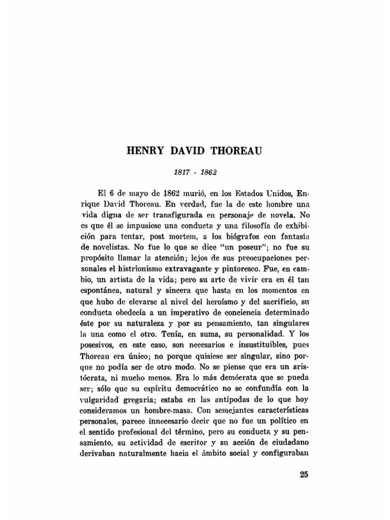 Henry David Thoreau | PDF | Henry David Thoreau | Walden