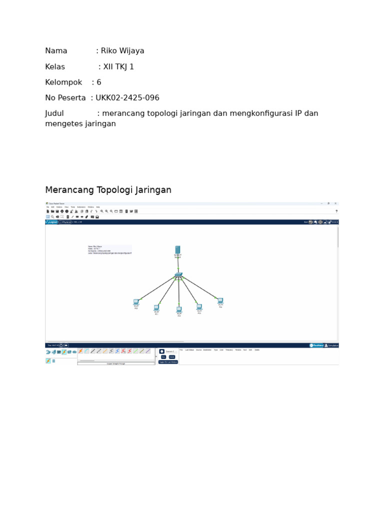 Topologi Jaringan Tugas 2 - Riko Wijaya - Kelompok 6 Jts | PDF