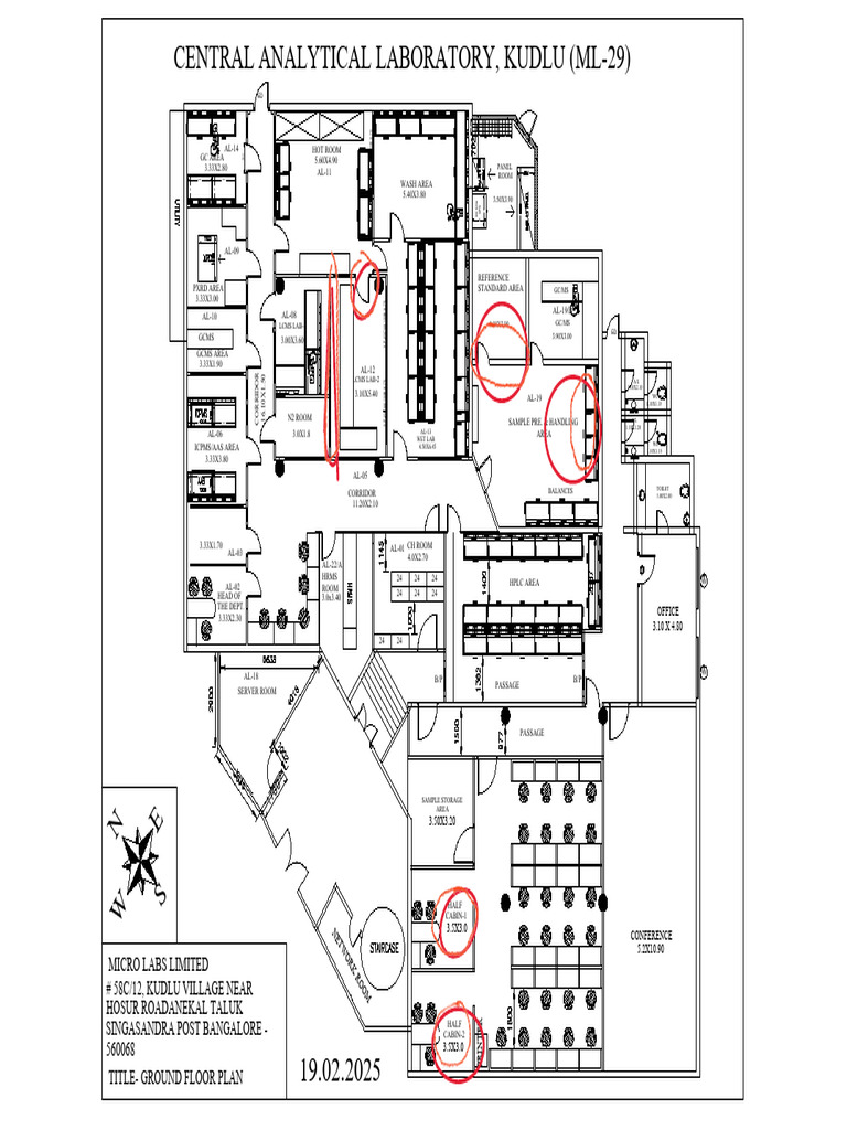 Simple Laboratory Floor Plan Layout | PDF | Chromatography | Mass
