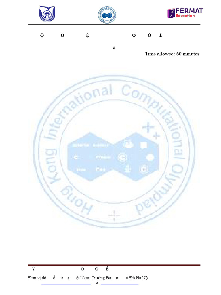 Hkico 2019-2020 Mock Heat p2-p4 Scratch (Eng) | PDF