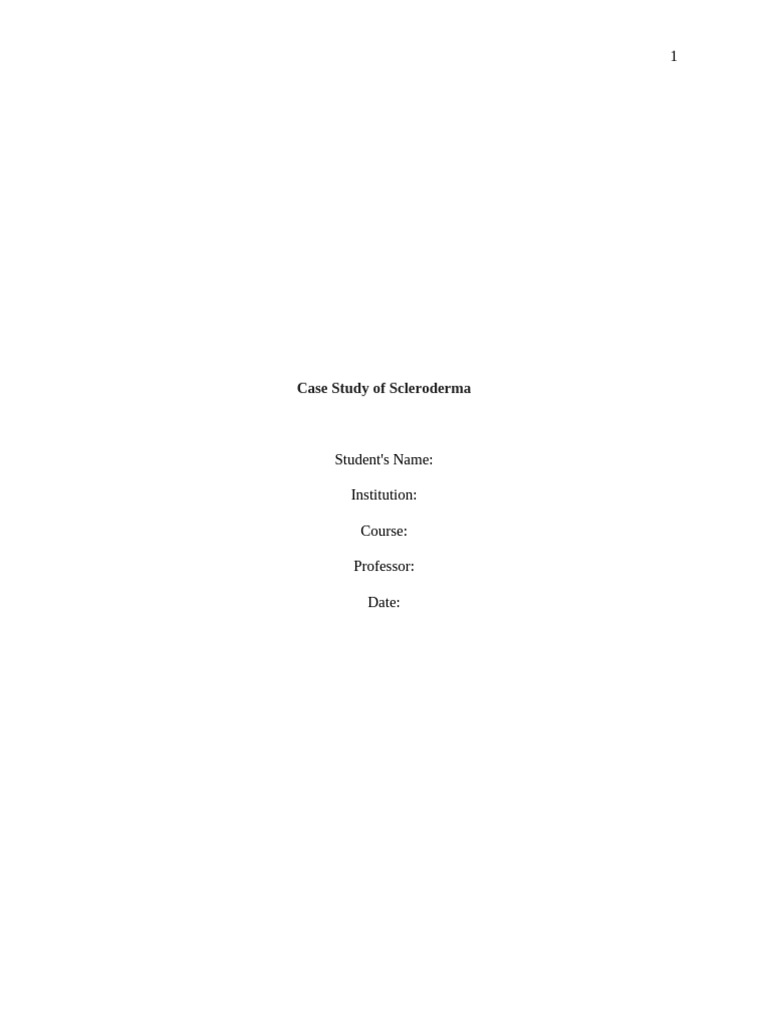 3582485-Scleroderma Case Study | PDF | Physical Therapy | Hypertension