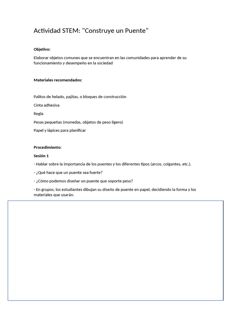Actividad STEM | PDF