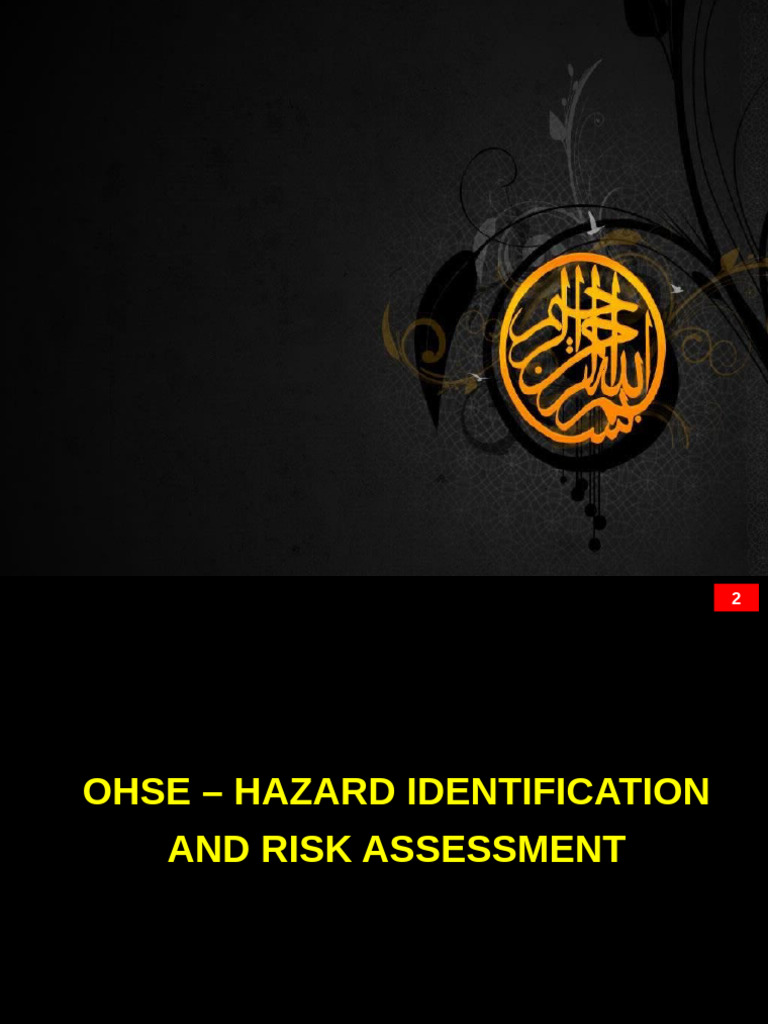 Ohse Risk Assessment | PDF | Risk | Hazards