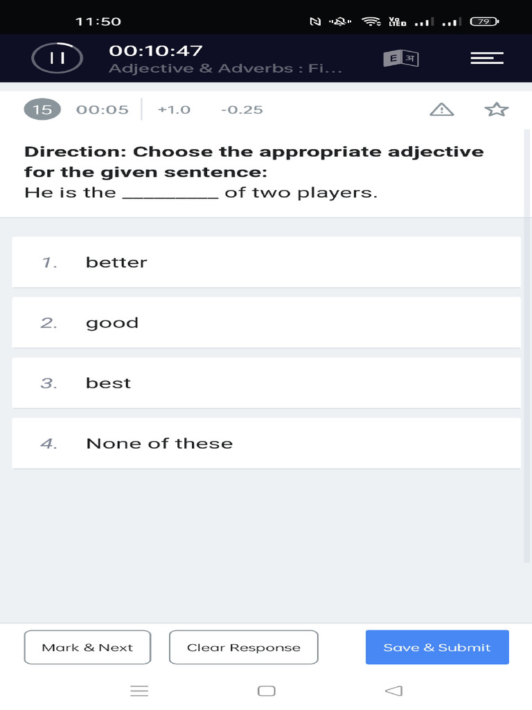 Adverb 1st Sheet of Testbook | PDF