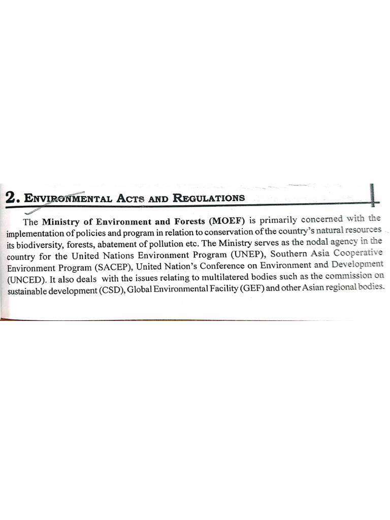Environment Act & Regulation | PDF