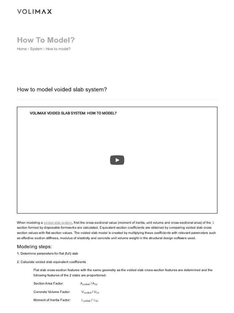 How To Model Voided Slab System - Volimax1 | PDF