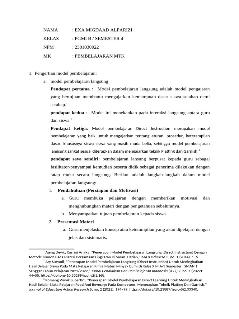 uts pembelajaran mtk.exa migdaad alparizi.fixs | PDF