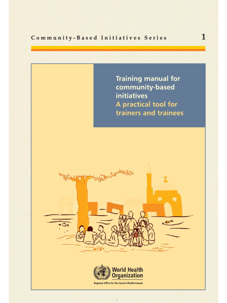 Training Manual For Community Based Initiatives | PDF | Facilitator ...