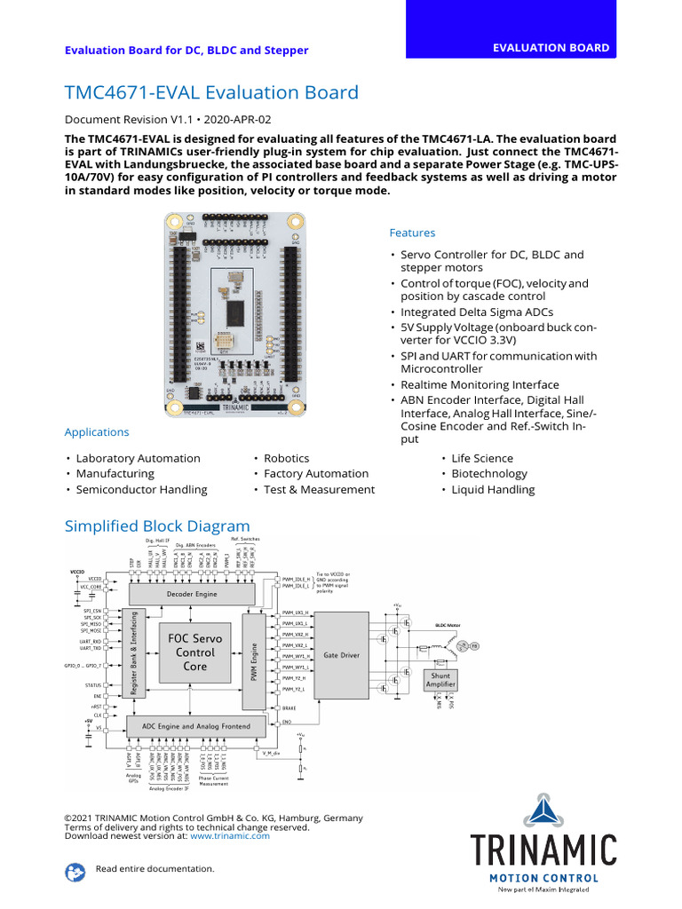 TMC4671-EVAL User Manual Rev1.10. | PDF | Usb | Computer Engineering