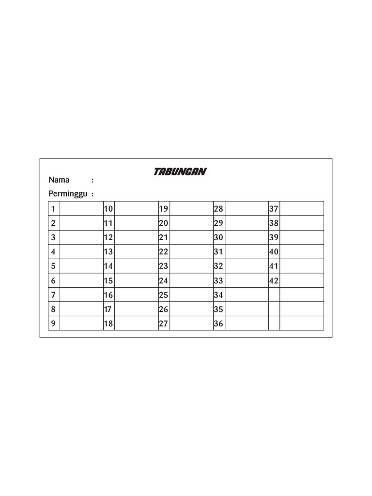 PAKET TABUNGAN | PDF