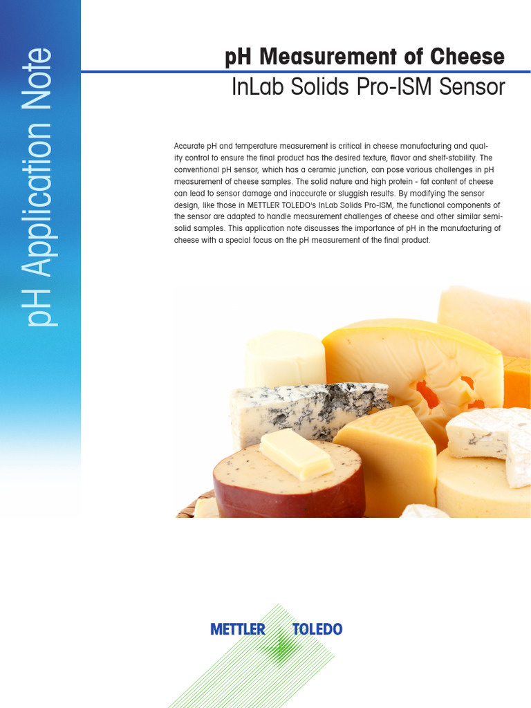 pH Measurement in Cheese Production | PDF | Cheese | Ph