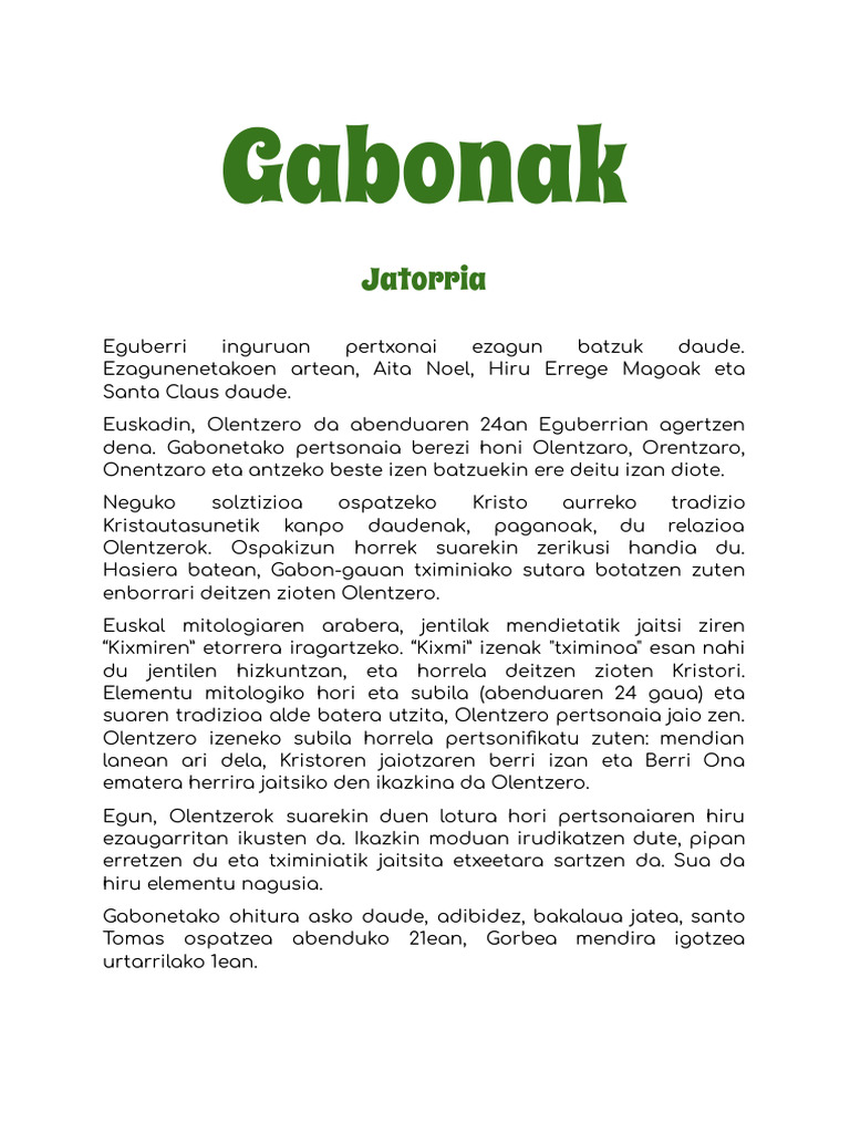 Gabonak jatorria | PDF