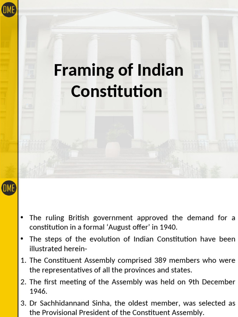 Framing and Sources of Indian Constitution | PDF | Constitution ...