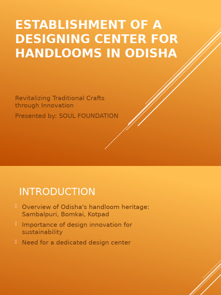 Designing Center Handlooms Odisha | PDF