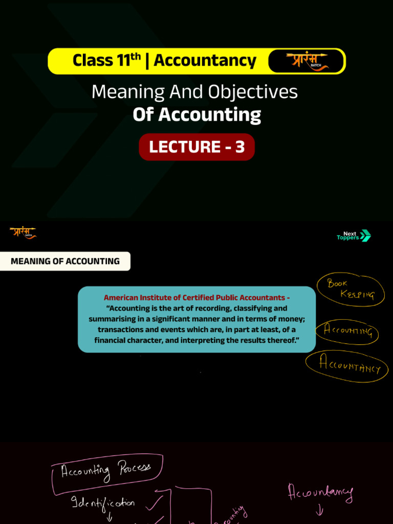 Introduction To Accounting - L3 | PDF