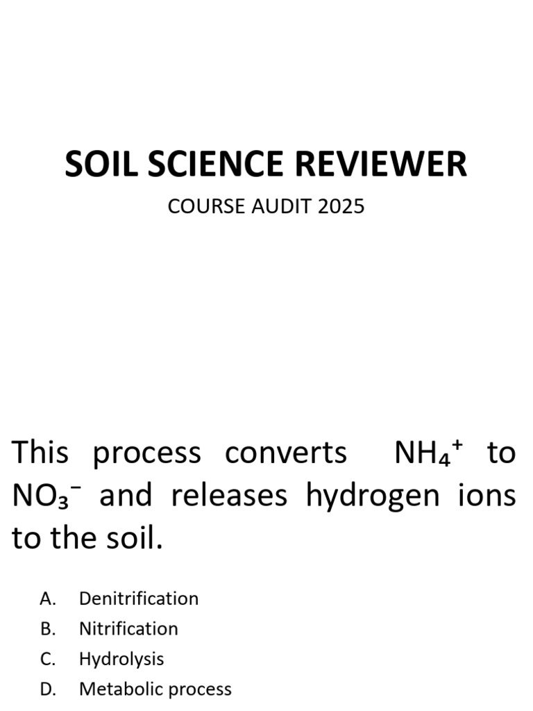 Soil Science Review: Key Concepts 2025 | PDF | Soil | Plant Nutrition