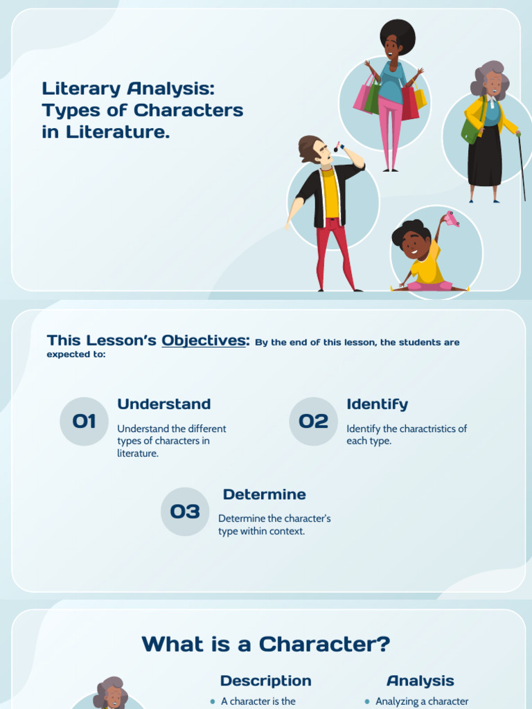 Understanding Character Types in Literature | PDF