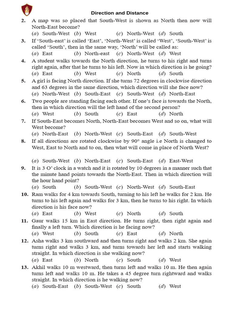 Direction and Distance Analysis | PDF