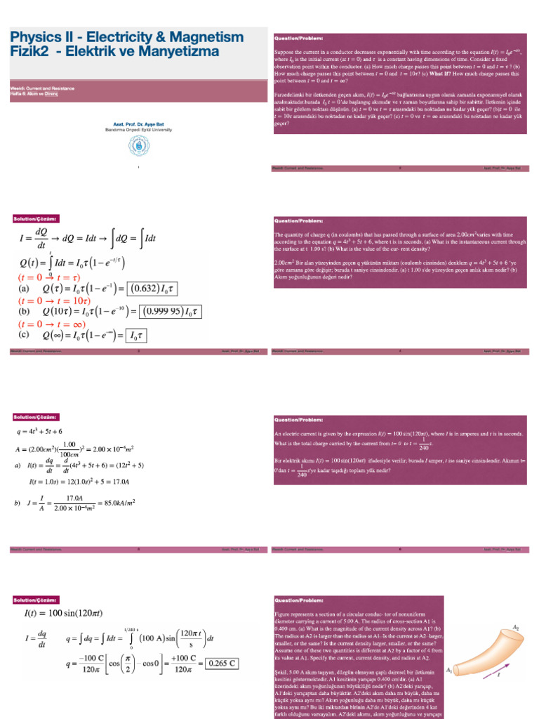 6.PROBLEM FİZİK II | PDF
