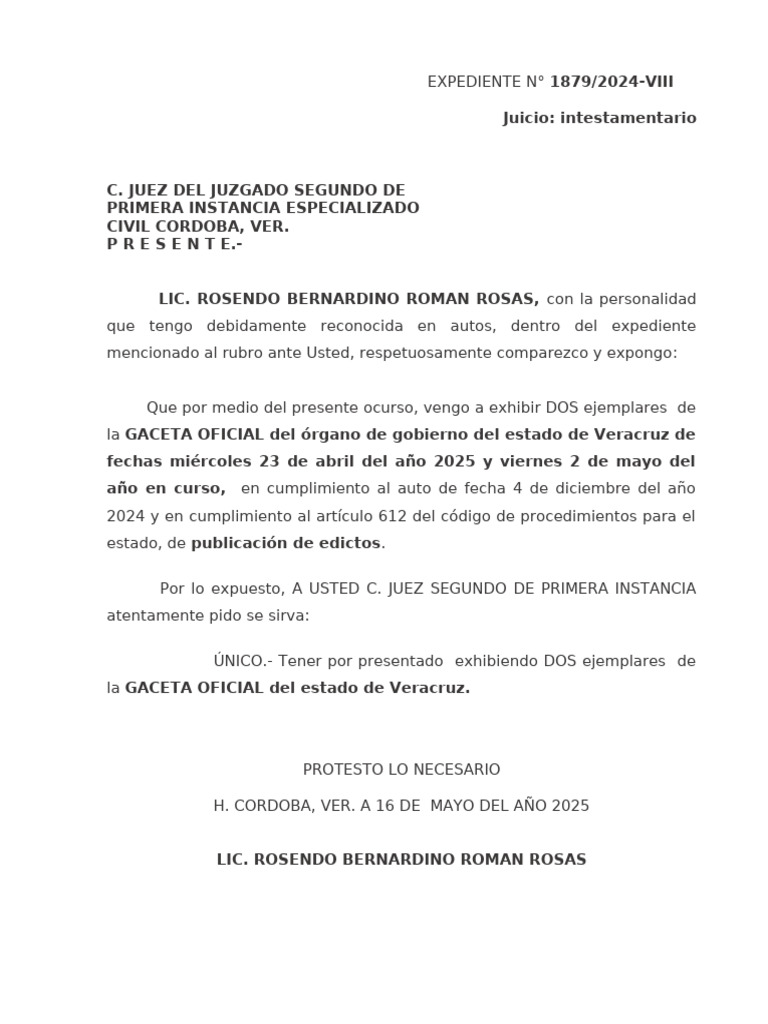 Acuse de Reveldia | PDF | Demanda judicial | Justicia