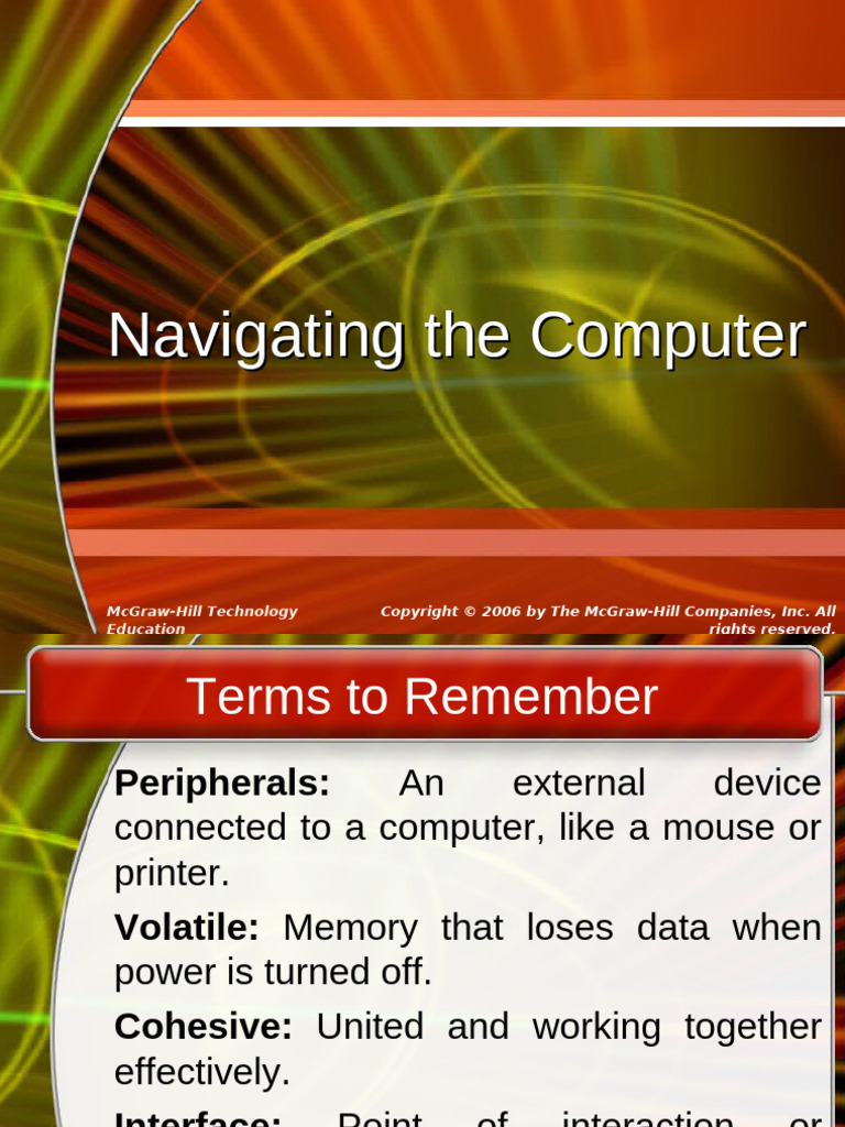 Week 2 Navigating the Computer | PDF | Computer Data Storage | Input/Output