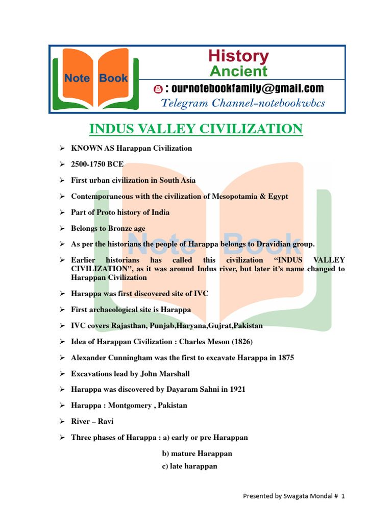 Indus Valley Civilization - 96e3e9f0 d571 4d48 Bbb7 2f11e37819d7 | PDF