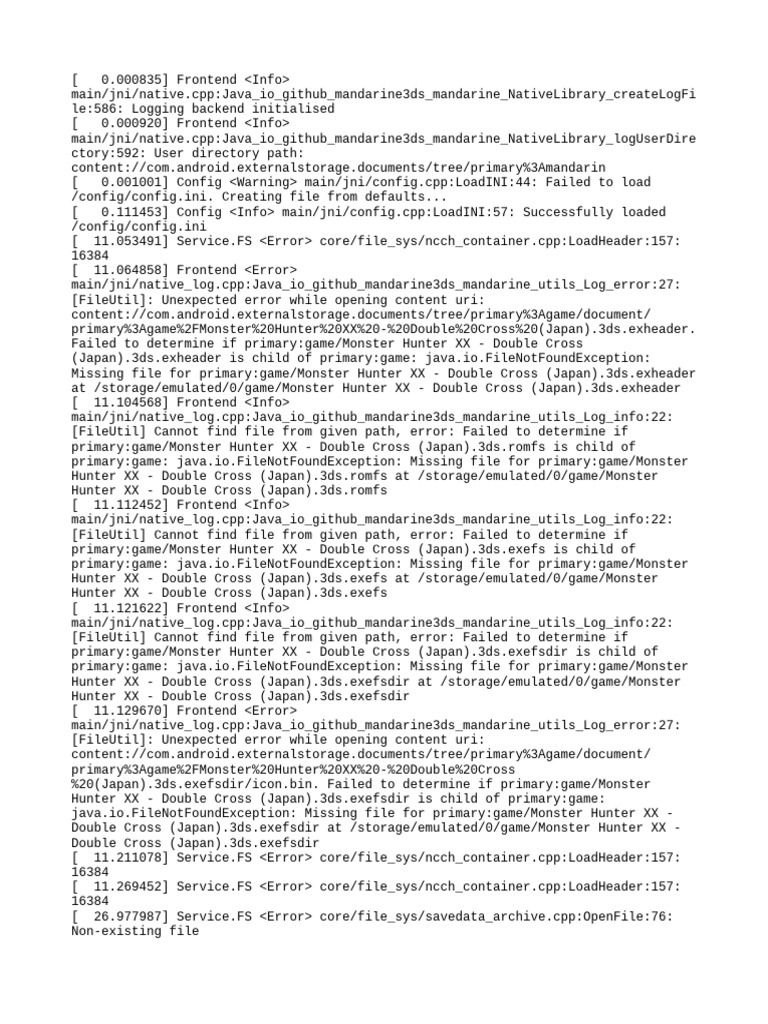 mandarine_log | PDF | Computer Architecture | Software