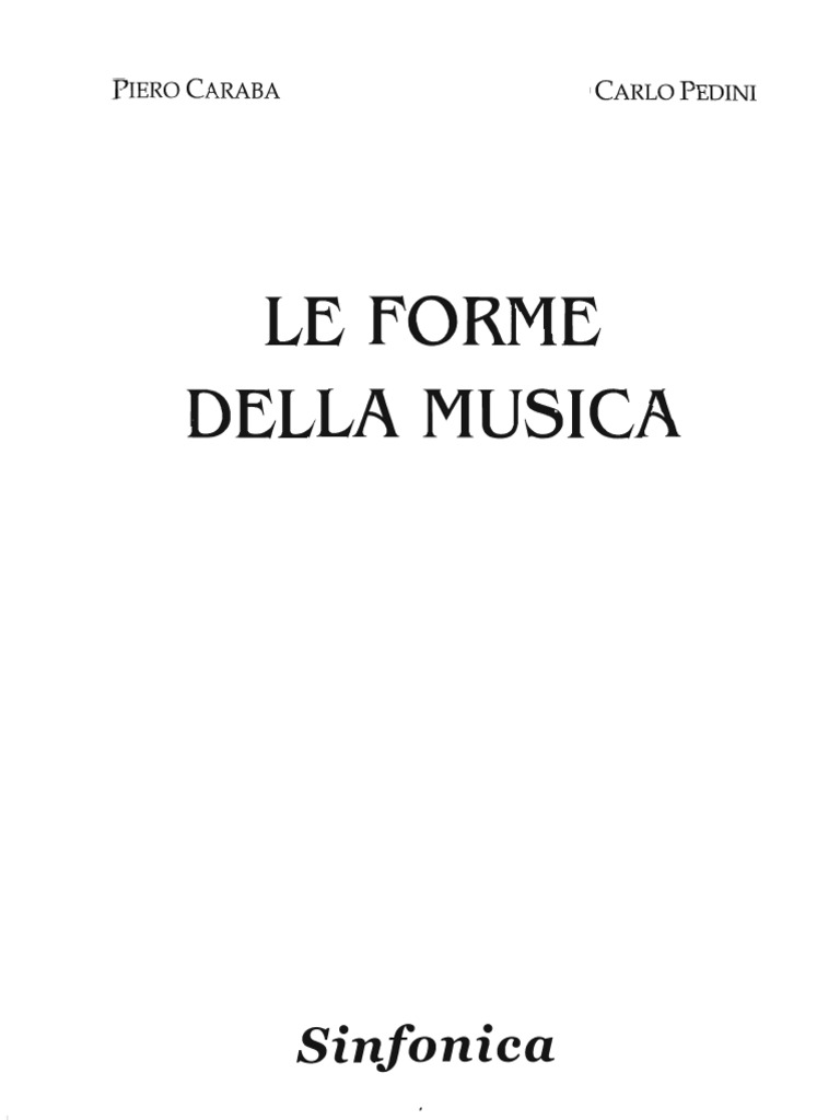 Forme Musicali | PDF
