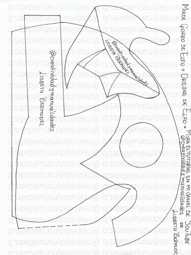 Molde Gorro y Orejas de Elfo | PDF