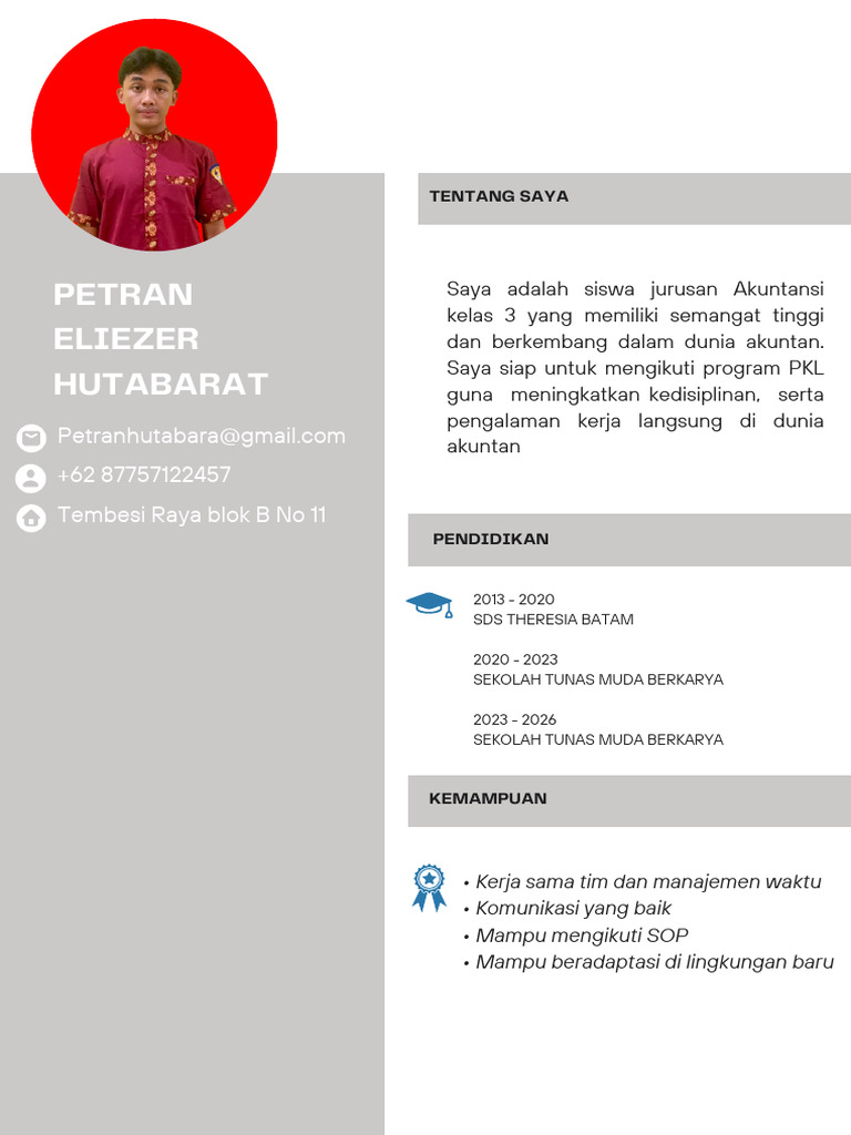 Blue Light Blue Color Blocks Flight Attendant CV PDF | PDF