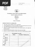 Uce Mocks 2025 Biology Paper One | PDF