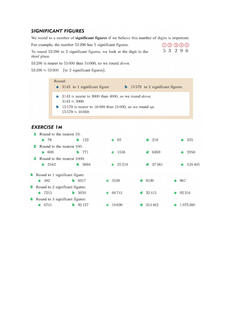 Significant Figures | PDF