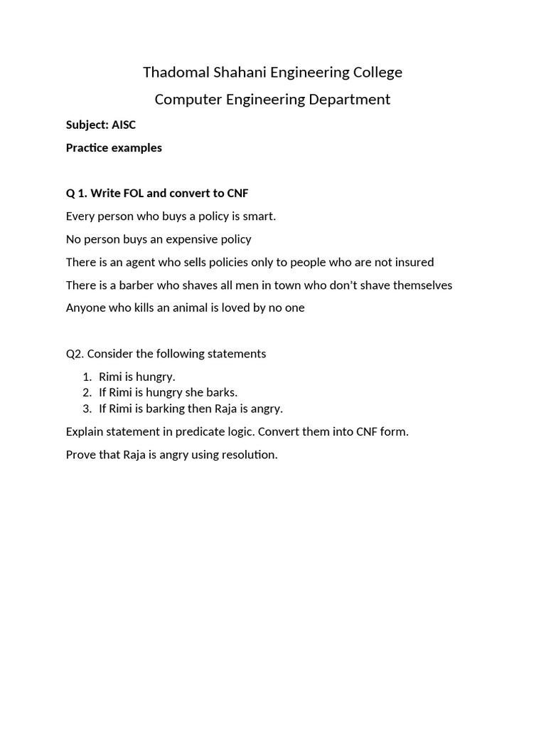 Thadomal Shahani Engineering College Computer Engineering Department | PDF