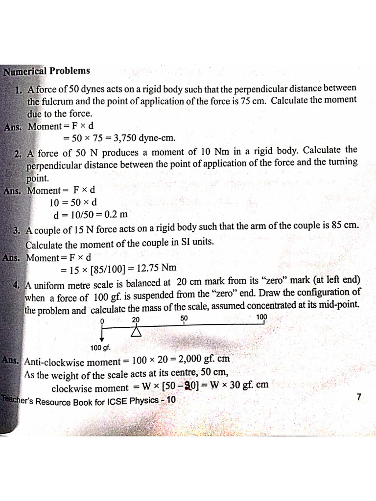 Chapter 1 physics numerical | PDF