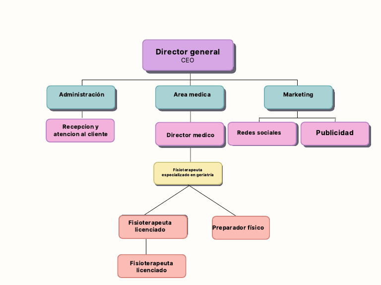 Pink Colorful Modern Organizational Chart Graph | PDF