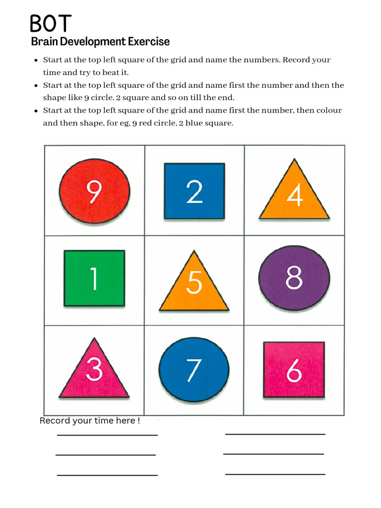 Brain Cognition Exercise Week 2 | PDF