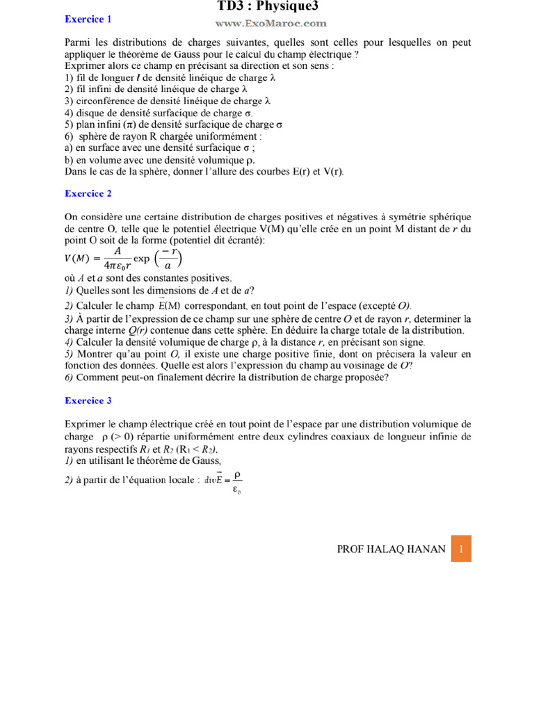 Electrostatique 6 | PDF