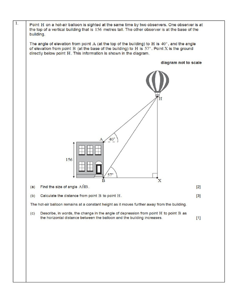 Trigonometry Past Paper | PDF