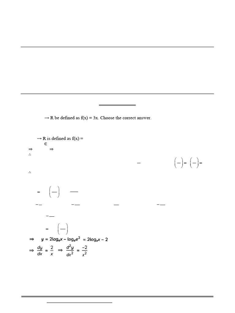 Maths Class Xii Sample Paper Test 08 For Board Exam 2024 Answers | PDF ...